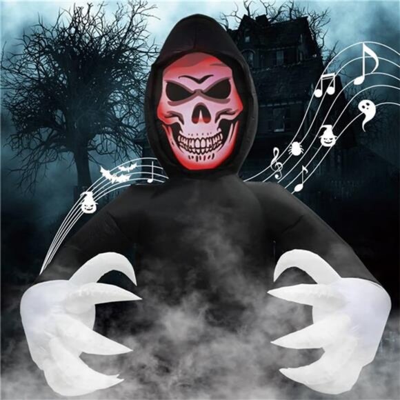 Holiday | 77ft Inflatables Grim Reaper Halloween Giant Scary Blow Up ...